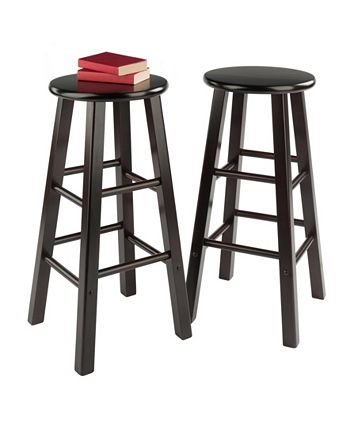 Winsome Element 2 Piece Wood Bar Stool Set - Macy's