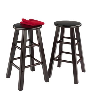 Winsome Element 2 Piece Wood Counter Stool Set - Macy's