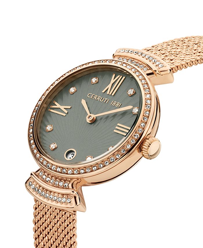 Cerruti 1881 Women's Jesinta Collection Rose Gold-Tone Stainless Steel ...