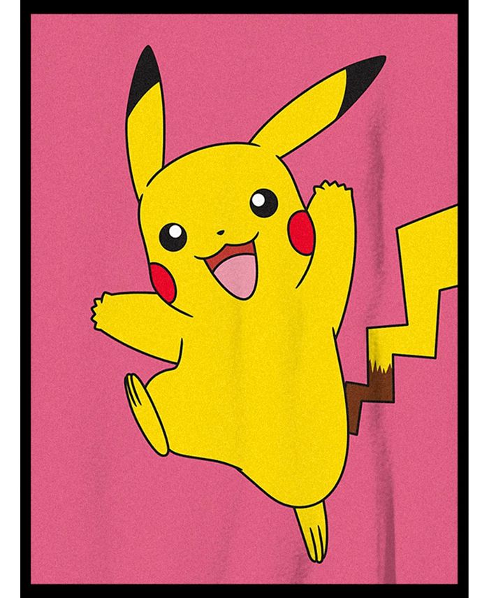 Nintendo Boy's Pokemon Running Pikachu Happy Jump Child T-Shirt - Macy's