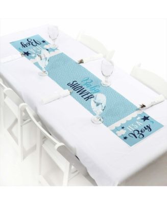 It's a Boy - Petite Blue Baby Shower Paper Table Runner - 12 x 60 ...