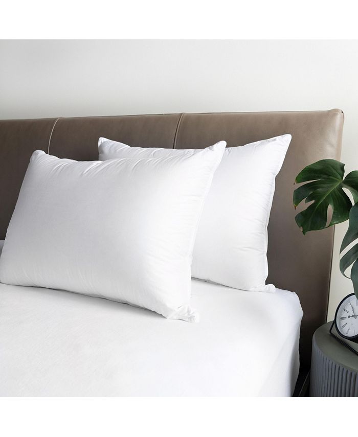 Bokser Home Firm 700 Fill Power Luxury White Duck Down Bed Pillow ...