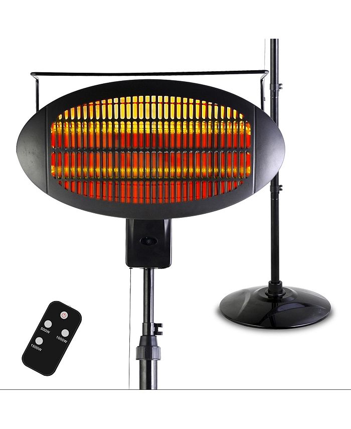 Optimus Garage-Outdoor Floor Standing Infrared Patio Heater with Remote ...