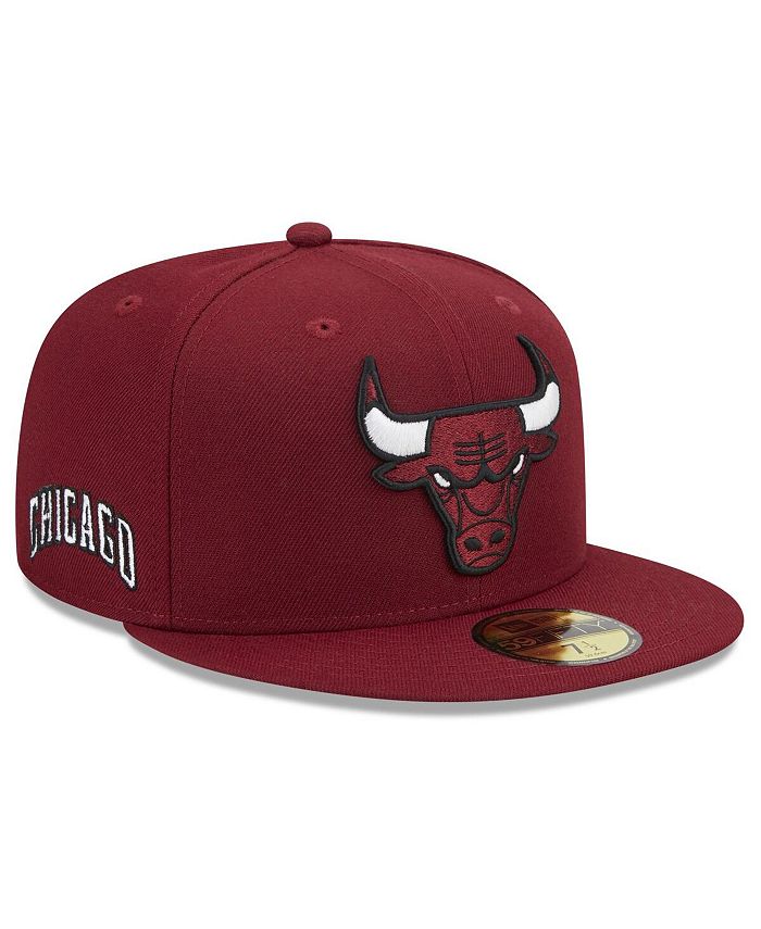 New Era Men's Maroon Chicago Bulls 2022/23 City Edition Alternate Logo ...