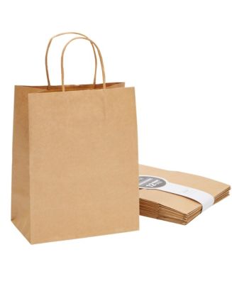Juvale 12 Pack Kraft Medium Paper Bags with Handles for Small Business ...