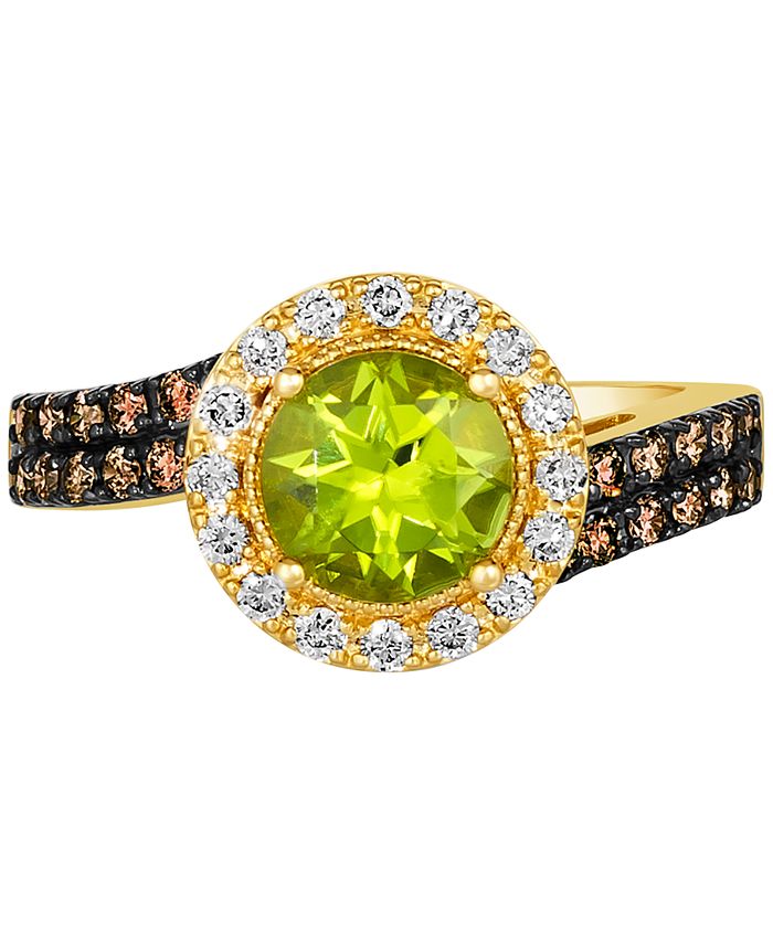 Le Vian Green Apple Peridot (1-1/5 ct. t.w.) & Diamond (1/2 ct. t.w ...