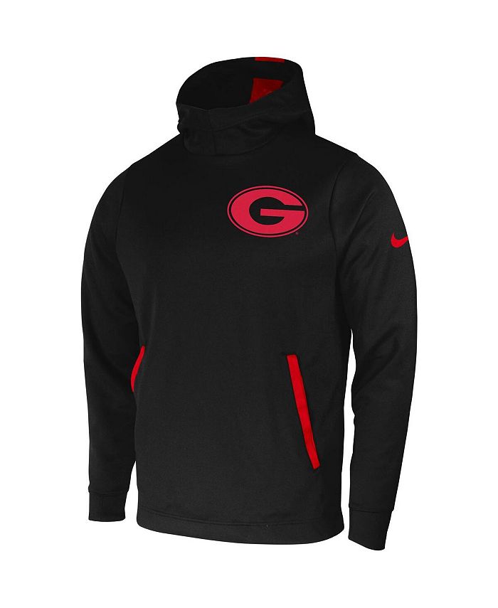 Nike Men's Black Georgia Bulldogs 2-Hit Performance Pullover Hoodie ...