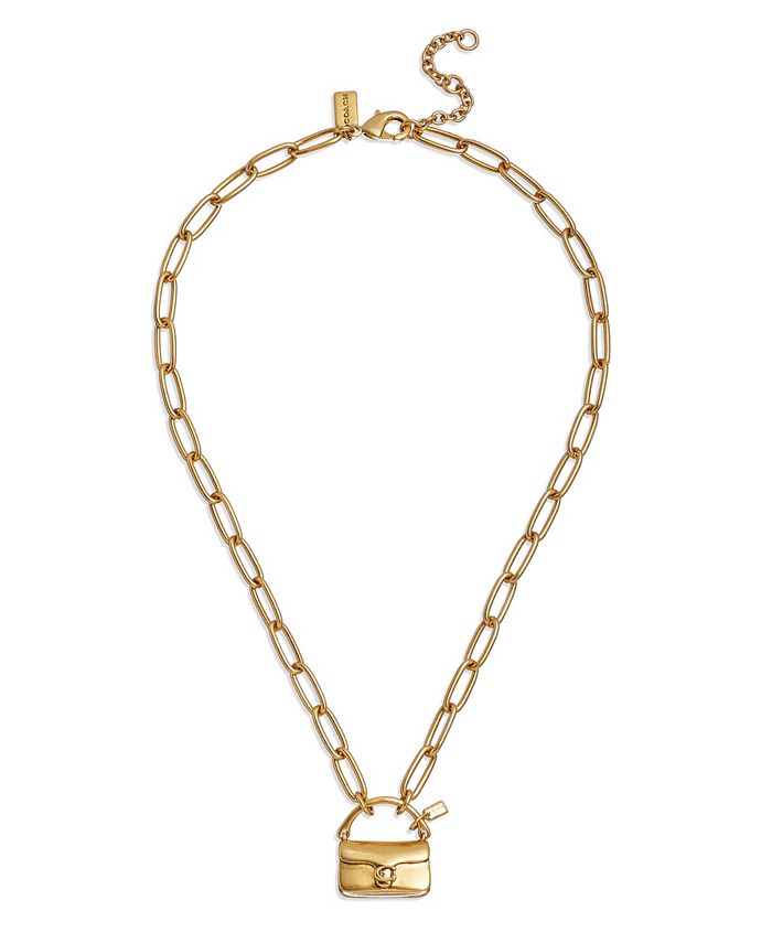 COACH Signature Tabby Pendant Necklace - Macy's