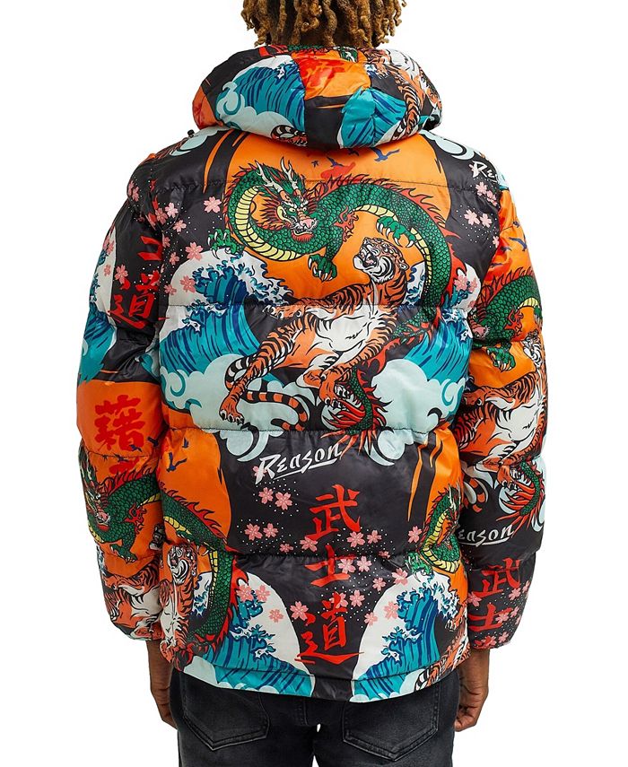 Reason Men's Dragon Puffer Jacket - Macy's