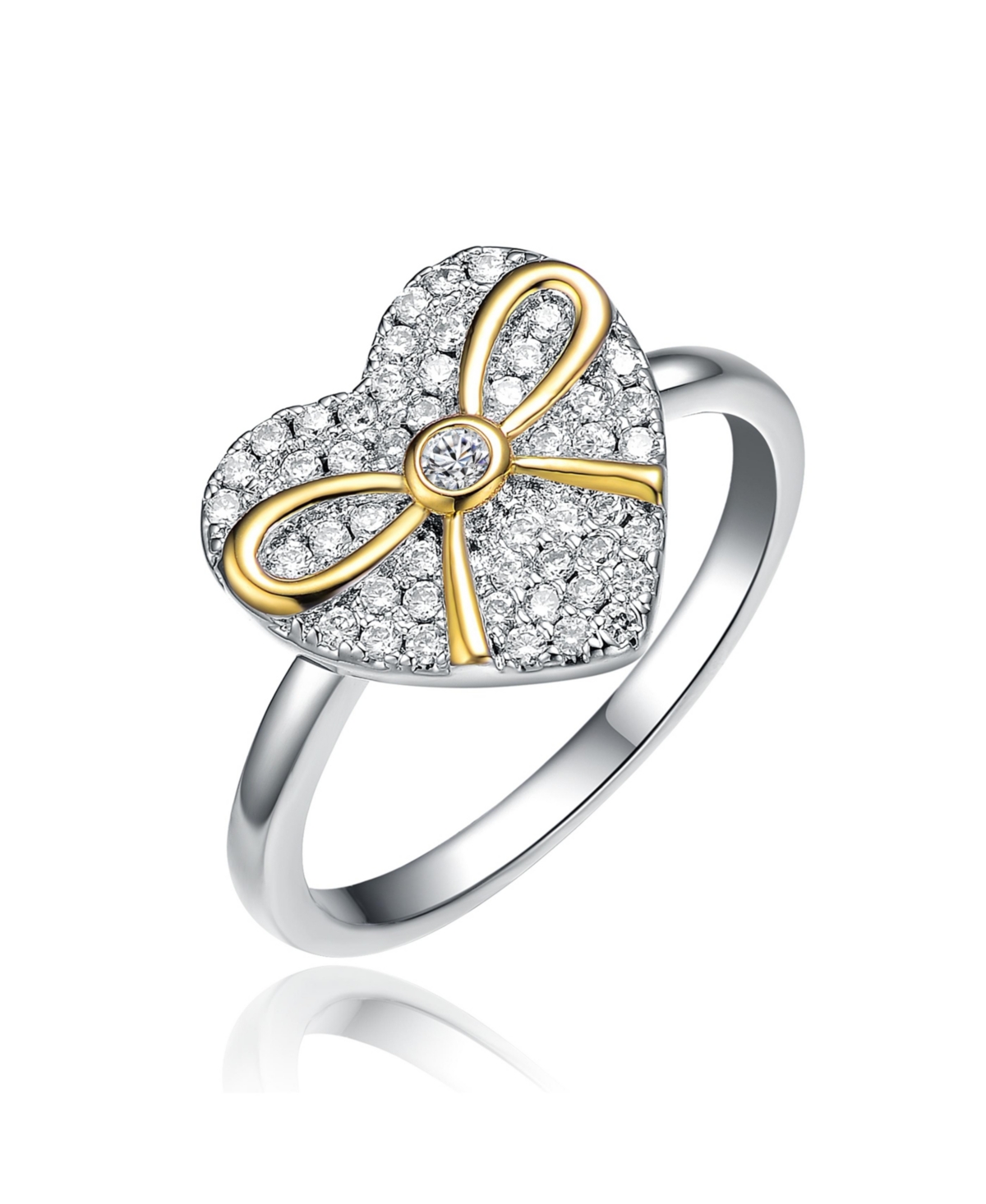 Click here for Sterling Silver Two Tone and Clear Cubic Zirconia... prices