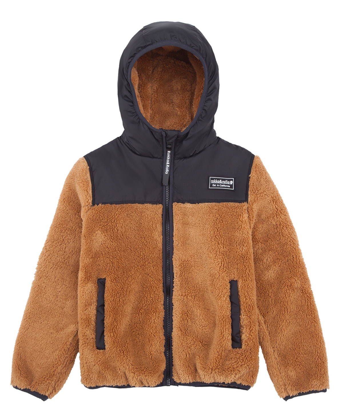 Click here for Rokka&Rolla Boys Sherpa Fleece Jacket - Mocha Bear prices