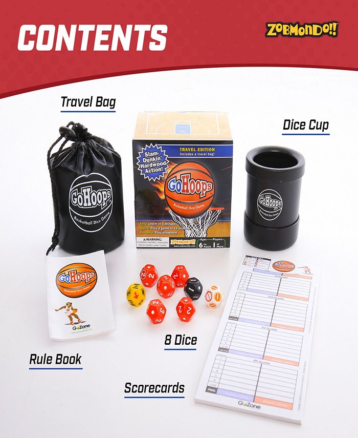 Zobmondo Gohoops Basketball Play Basketball Anywhere with Fun Portable ...