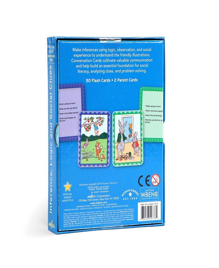 Eeboo What's Going on Here Conversation Flash Cards 50 Piece Set - Macy's
