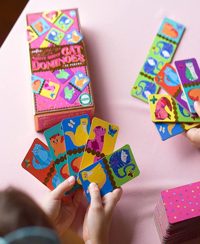 Eeboo Giant Shiny Cat Dominoes 28 Piece Set - Macy's
