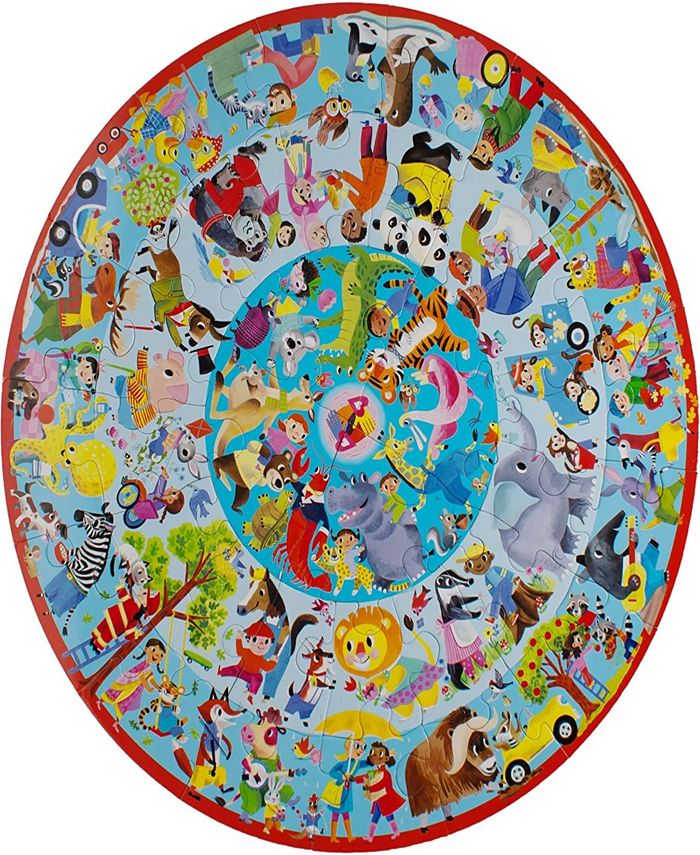 Eeboo Good Deeds 36 Piece Giant Round Jigsaw Puzzle for Kids - Macy's