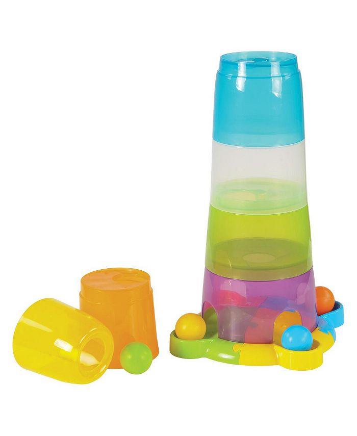 Edushape Toddler Stack and Ball Drop Transparent Ball Tower - Macy's