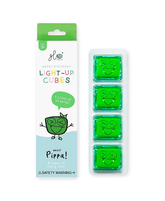 Glo Pals Light Up Water Cubes - 12 Cubes in Green, Purple & Yellow - Macy's