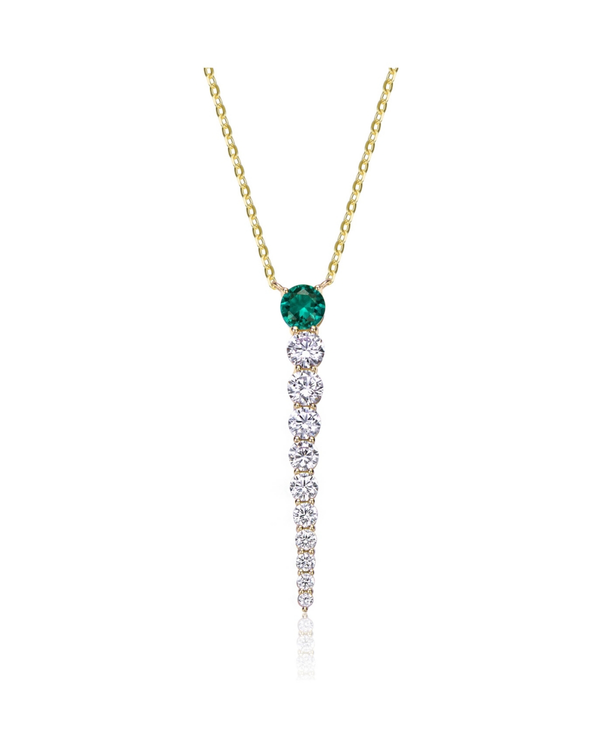 Click here for 14k Yellow Gold Plated with Green & Cubic Zirconia... prices