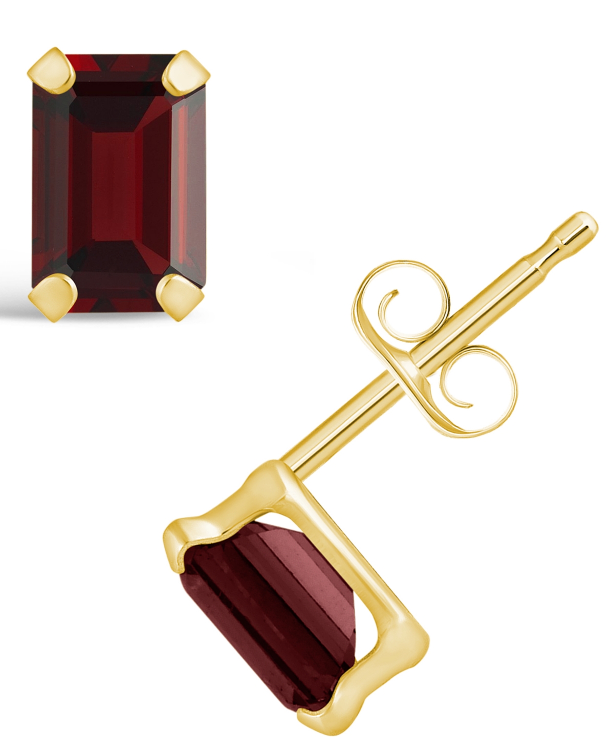 Click here for Macys Gemstone Stud Earrings in 10k Yellow Gold -... prices