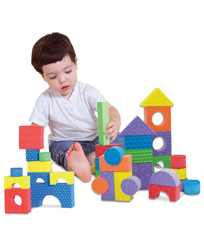 Edushape Textured Blocks Sorting and Stacking Set - Set of 30 - Macy's
