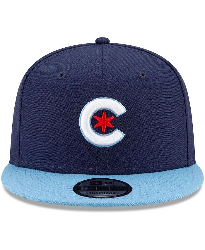 New Era Men's Navy and Light Blue Chicago Cubs City Connect 9FIFTY ...