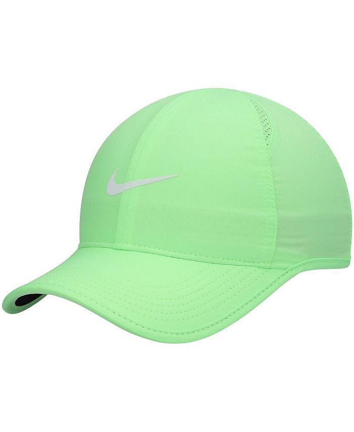 Nike Men's Neon Green Logo Featherlight Performance Adjustable Hat - Macy's