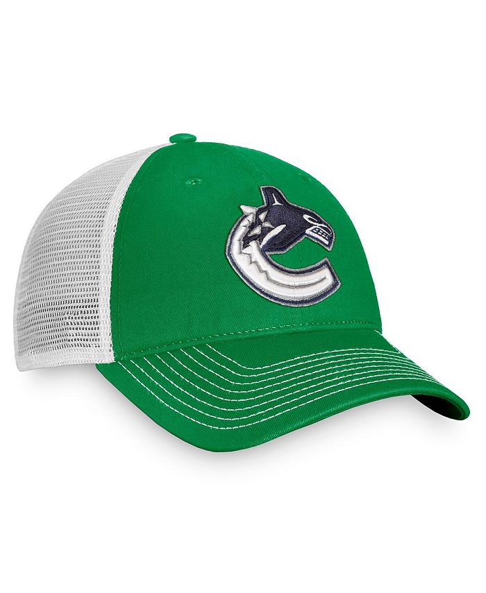 Fanatics Men's Green, White Vancouver Canucks Core Primary Trucker ...
