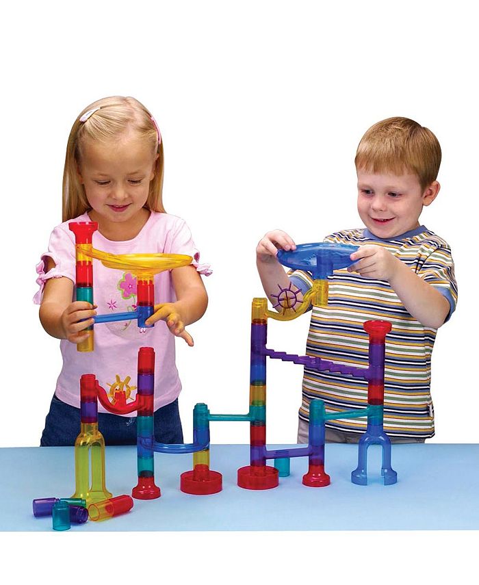 Edushape Transparent Marble Run - 48 Piece - Macy's