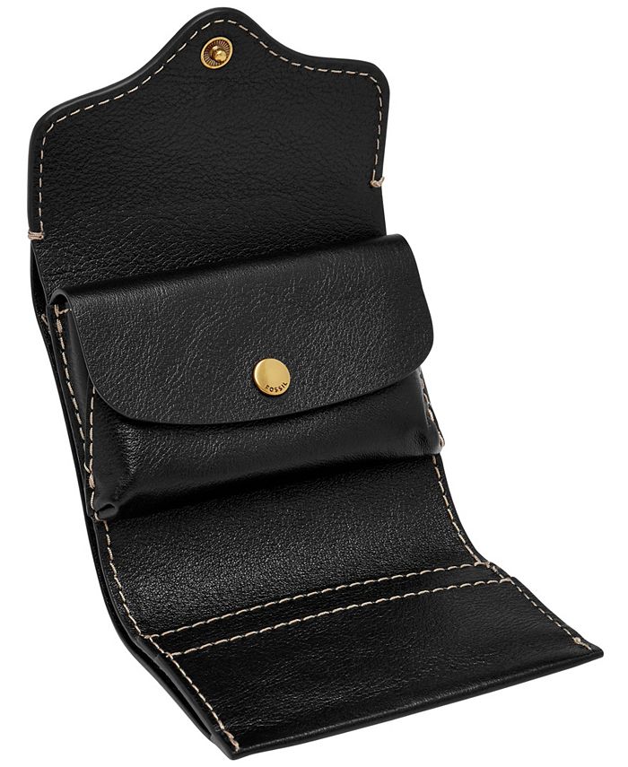 Fossil Heritage Leather Trifold Wallet - Macy's