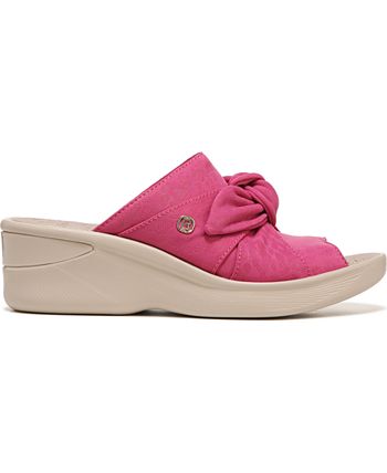 Bzees Premium Bzees Smile Washable Slide Wedge Sandals - Macy's