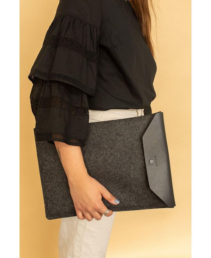 Graf Lantz Merino Wool Felt Laptop Computer Sleeve 15" - Macy's