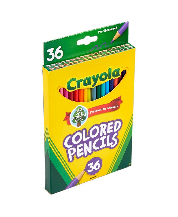 Crayola Colored Pencils-36/Pkg Long - Macy's