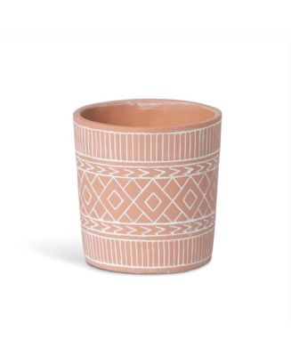 Vector Pattern Terra Cotta Pot - Macy's