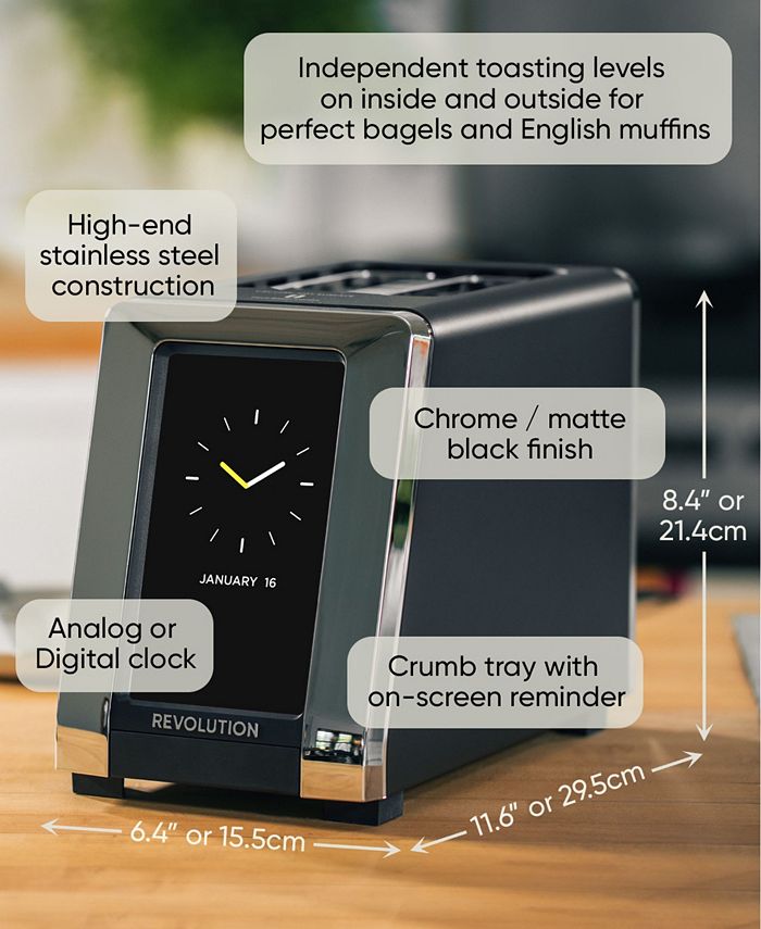 Revolution Cooking, LLC R180 2-Slice High Speed Smart Toaster - Macy's