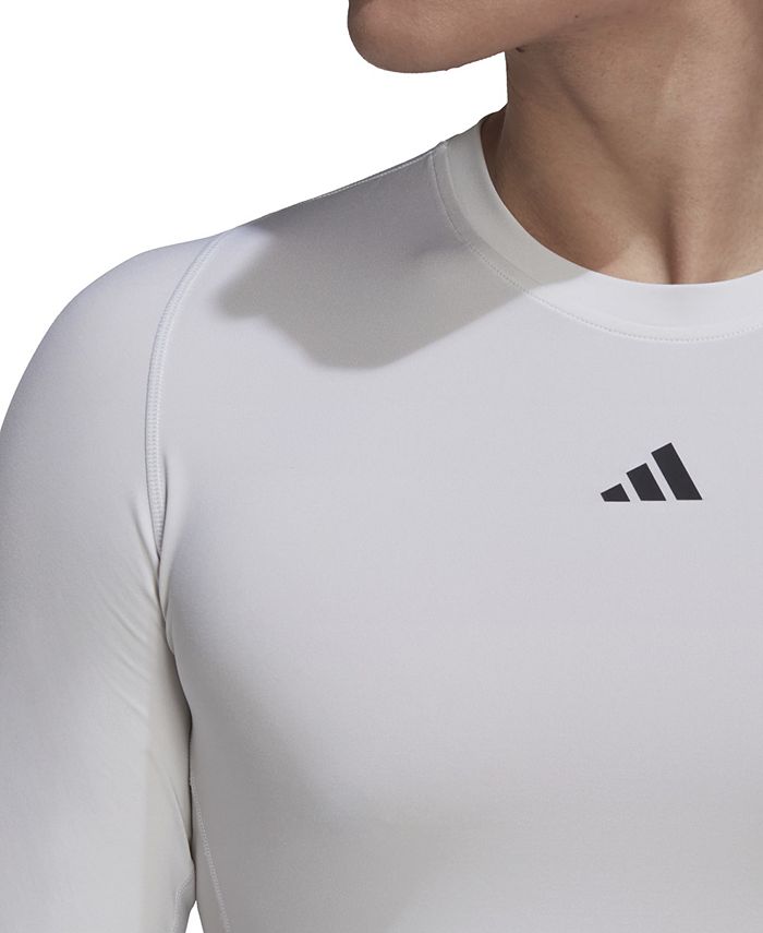 adidas Men's Techfit Performance Training Long-Sleeve T-Shirt - Macy's