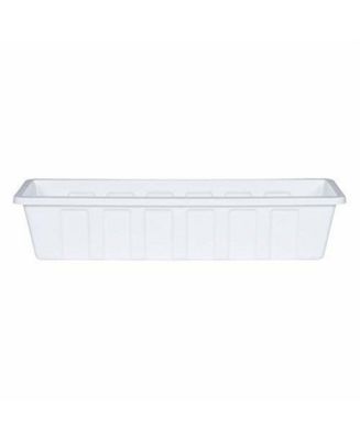 Poly-Pro Plastic White 24 Inches Flower Box Planter - Macy's