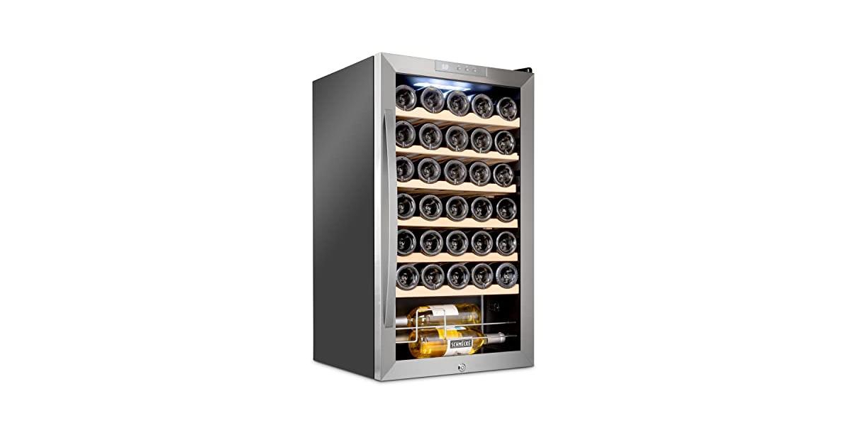 Click here for Schmecke Wine Fridge  34 Bottle Wine Cooler  frees... prices