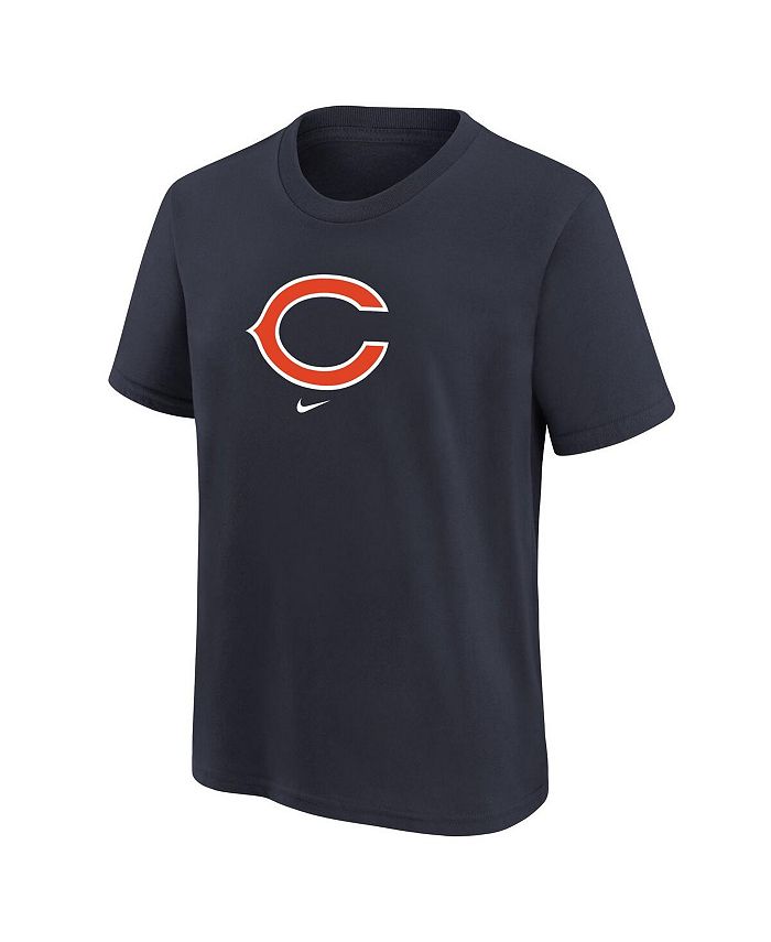 Nike Big Boys Navy Chicago Bears Logo T-shirt - Macy's