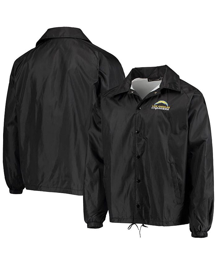 Dunbrooke Men's Black Los Angeles Chargers Coaches Classic Raglan Full ...