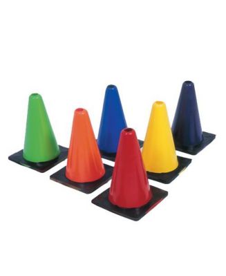 Kaplan Early Learning 12" Outdoor Durable Rainbow Cones - Set of 6 - Macy's