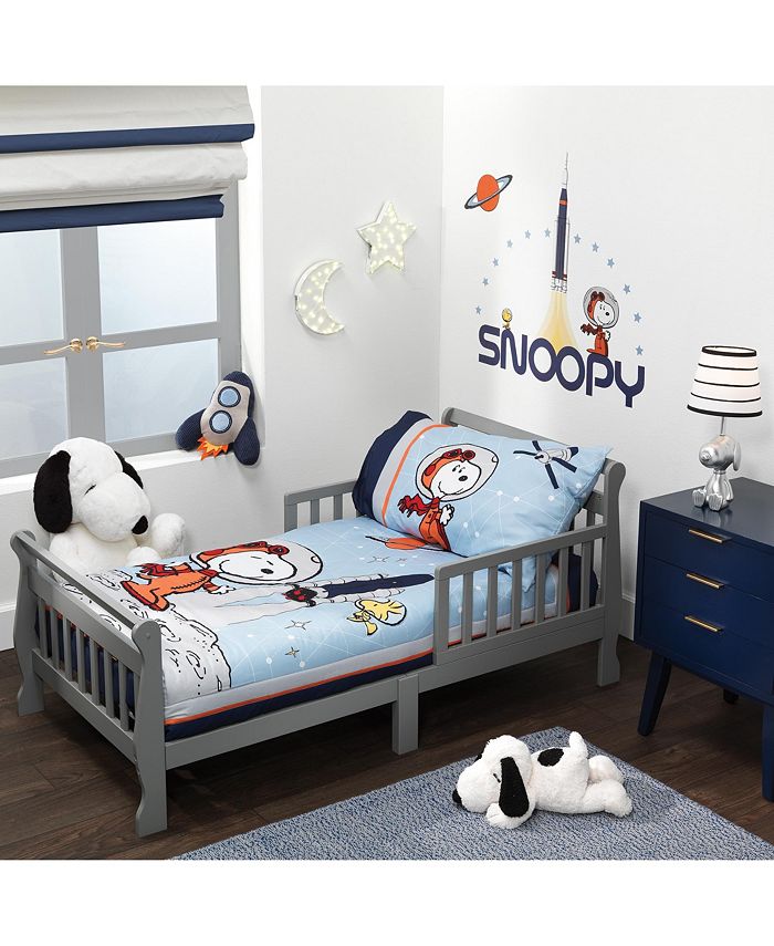 Bedtime Originals Astronaut Snoopy Blue Spaceship Wall Decals - Macy's