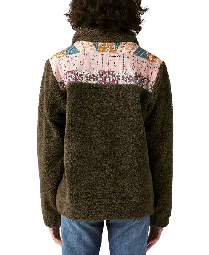 Lucky Brand Women's Half-Zip Fleece Pullover Sweater - Macy's