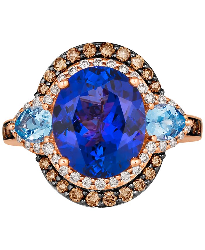 Le Vian Blueberry Tanzanite (4-1/2 ct. t.w.), Sea Blue Aquamarine (1/2 ...