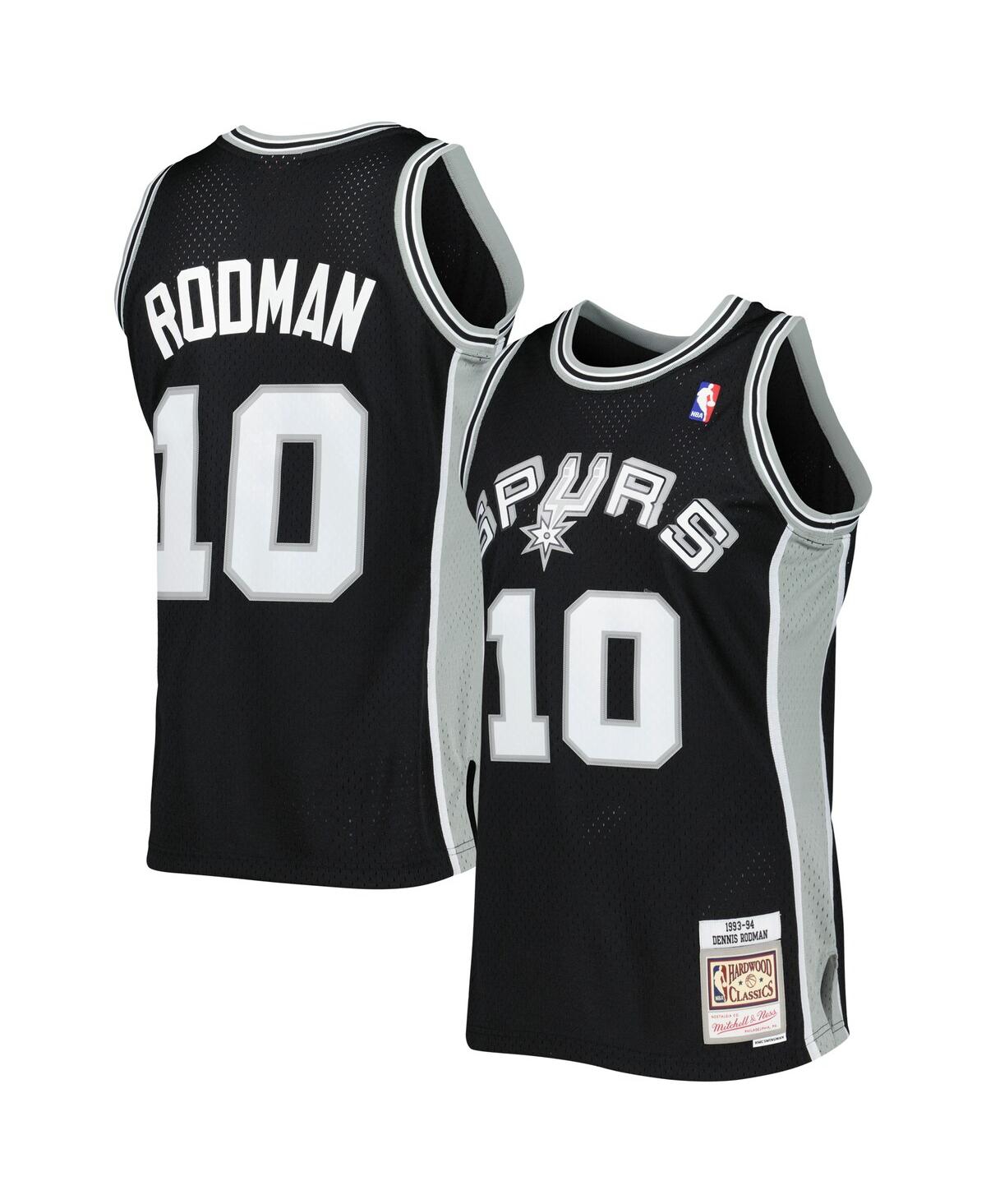 Click here for Mens Mitchell & Ness Dennis Rodman Black San Anton... prices