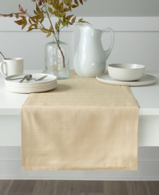 Benson Mills Madison Solid Table Runner, 16" x 80" - Macy's