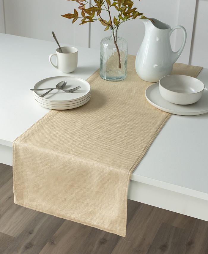 Benson Mills Madison Solid Table Runner, 16" x 80" - Macy's