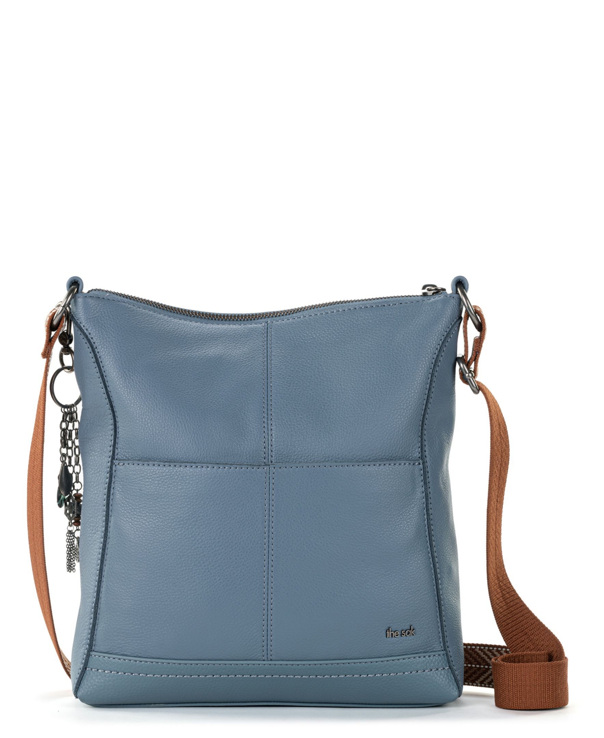 Click here for The Sak Womens Lucia Leather Crossbody Bag - Marit... prices