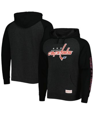 Men's Mitchell & Ness Heather Black Washington Capitals Distressed Logo ...