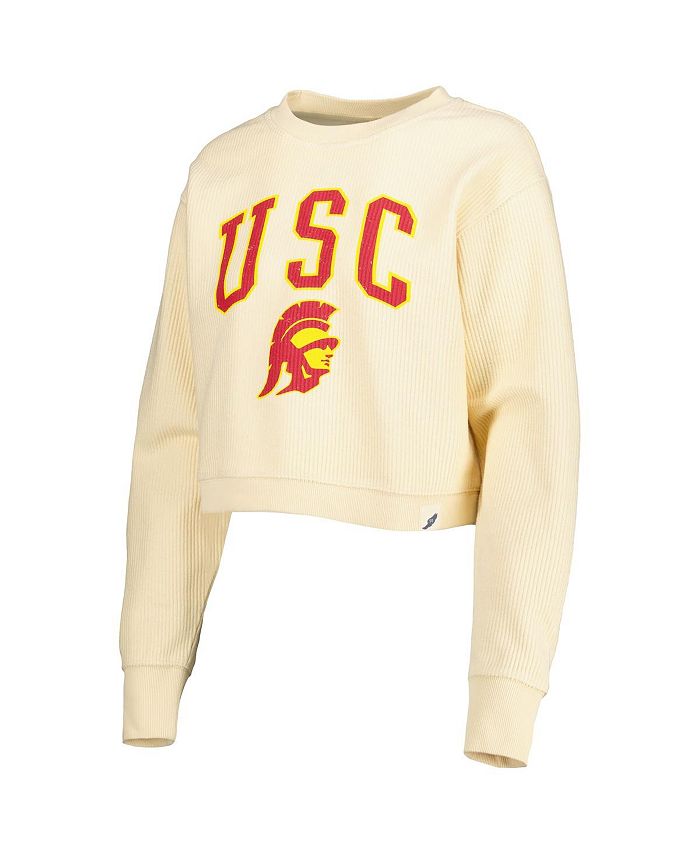 League Collegiate Wear Women's Cream Usc Trojans Classic Campus Corded ...