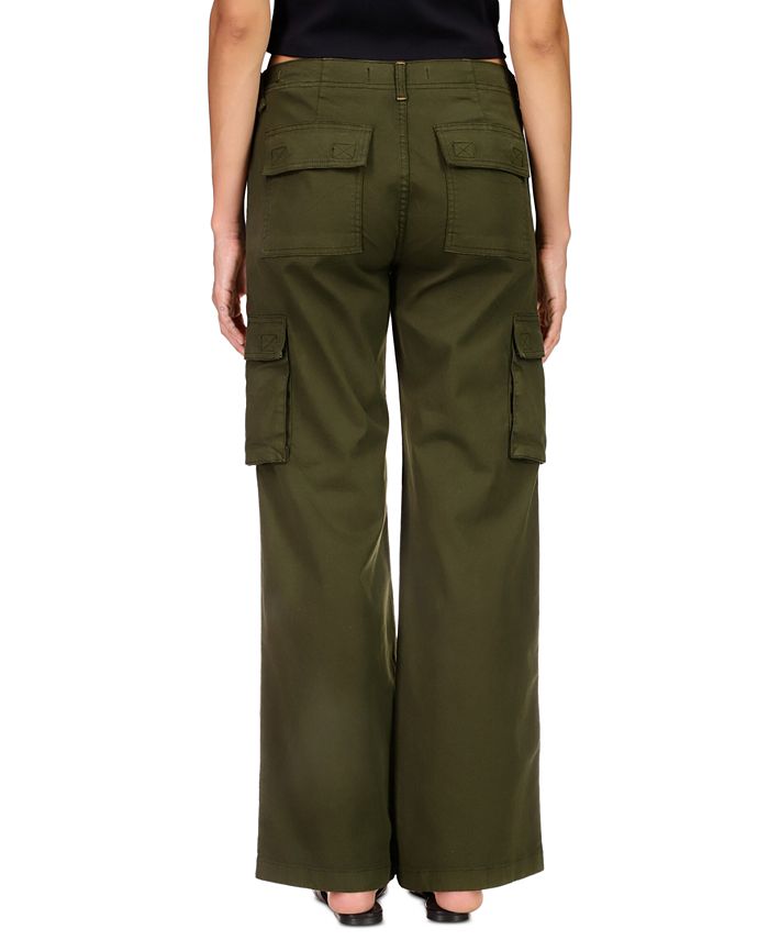 Sanctuary Women's Solid Reissue Straight-Leg Cargo Pants - Macy's
